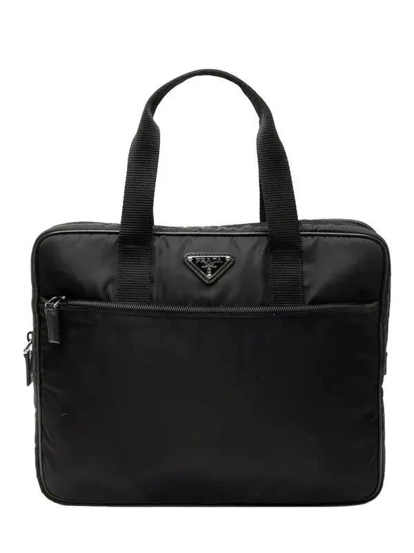 Prada Tessuto Business Bag - Black