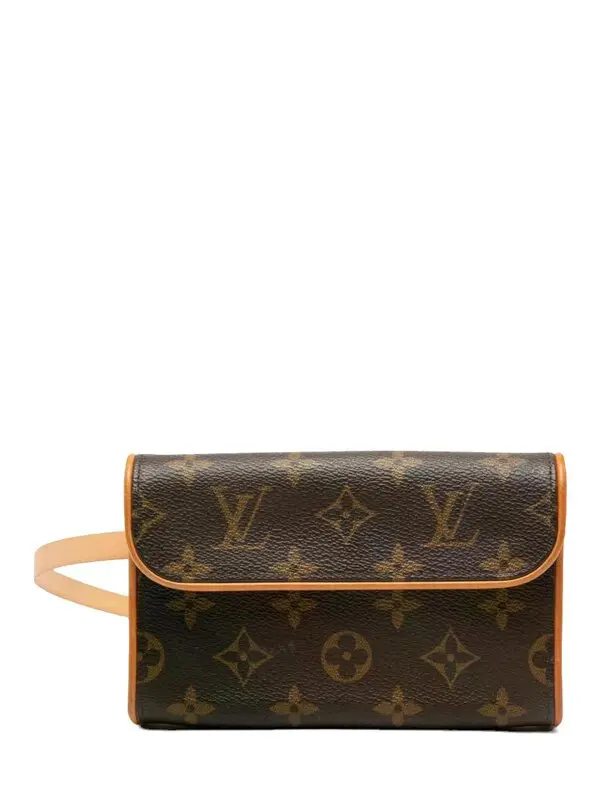 LOUIS VUITTON 2002 Monogram Pochette Florentine Belt Bag - Brown