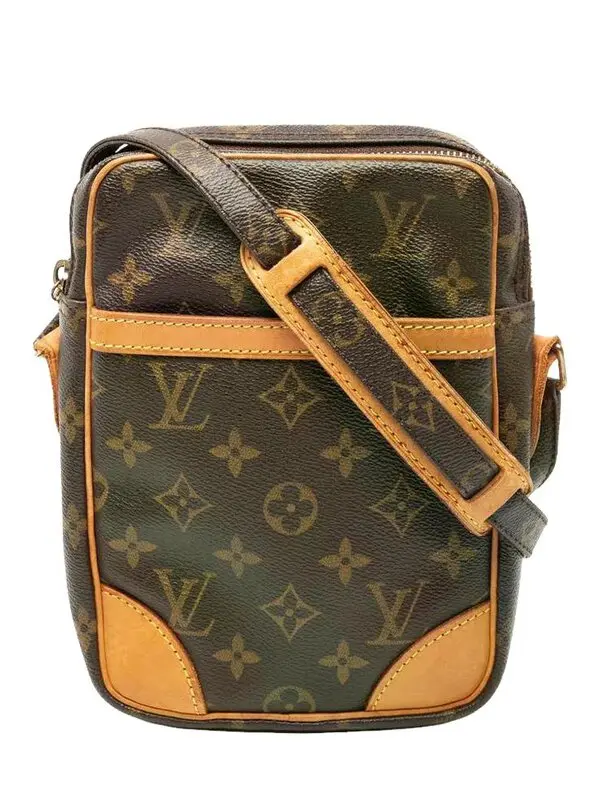LOUIS VUITTON 2002 Monogram Danube Crossbody Bag - Brown