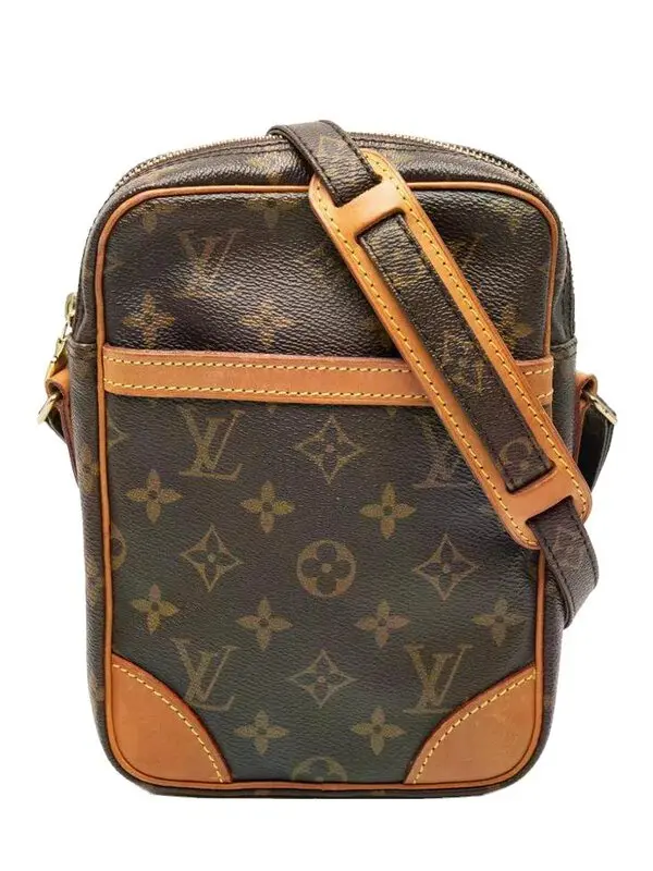 LOUIS VUITTON 2000 Monogram Danube Crossbody Bag - Brown
