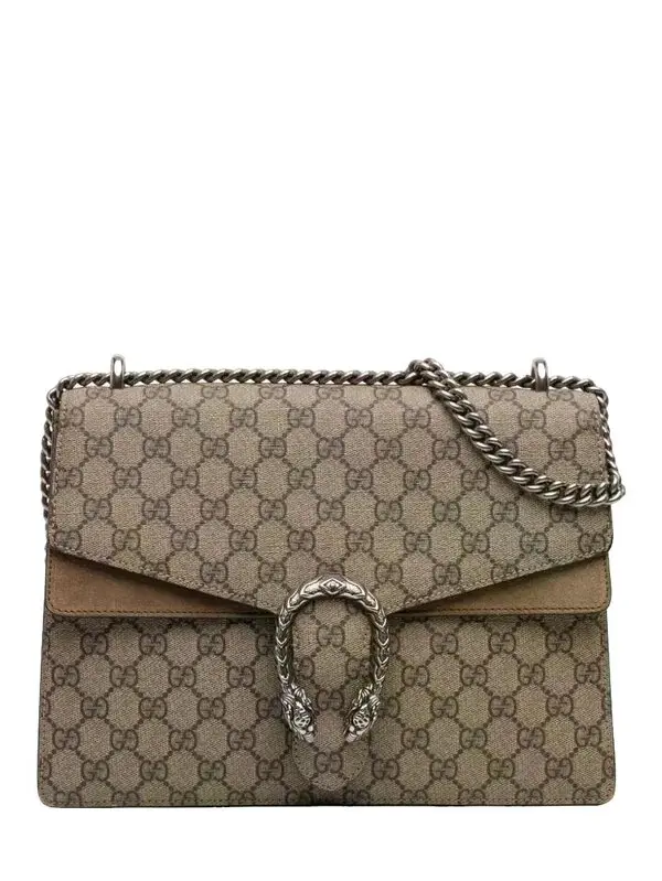 Gucci Gg Supreme Dionysus Medium Shoulder Bag - Brown