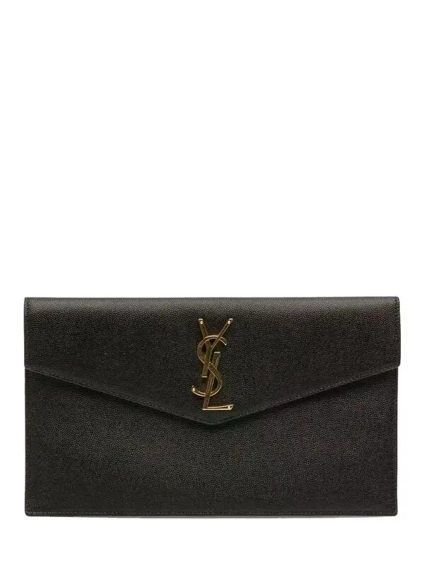 Saint Laurent Grain De Poudre Uptown Pouch - Black