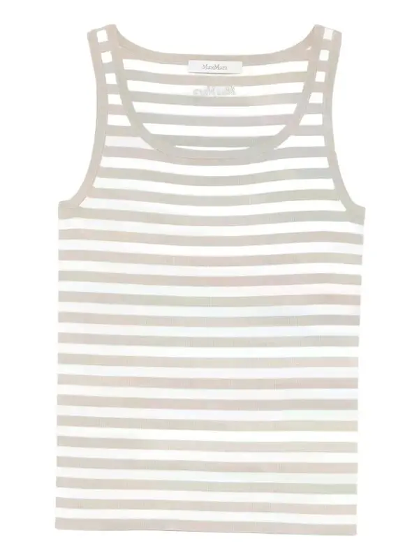 Max Mara Cippo Striped Top - Neutrals