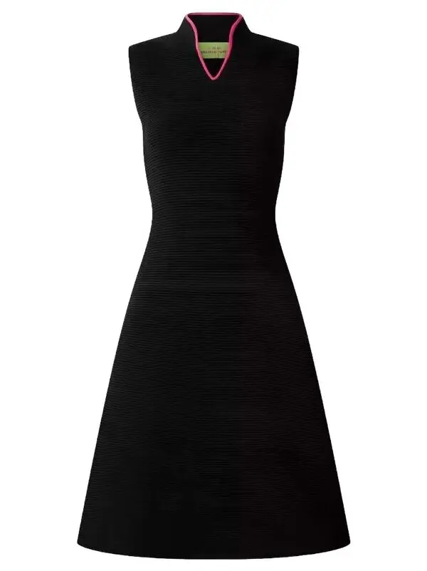 Shanghai Tang Sleeveless Dress - Black