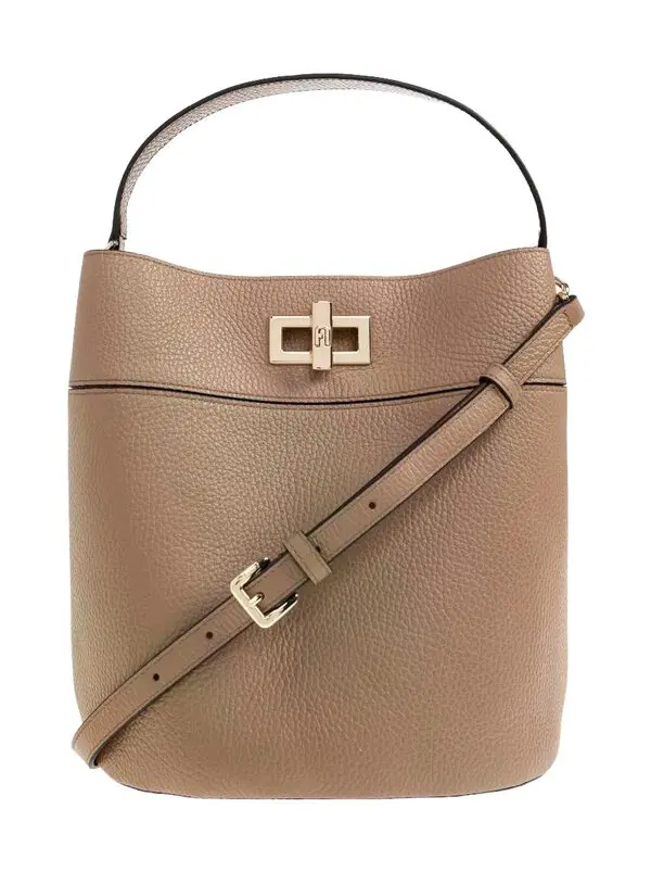 Furla Amelia Logo-plaque Tote - Neutrals