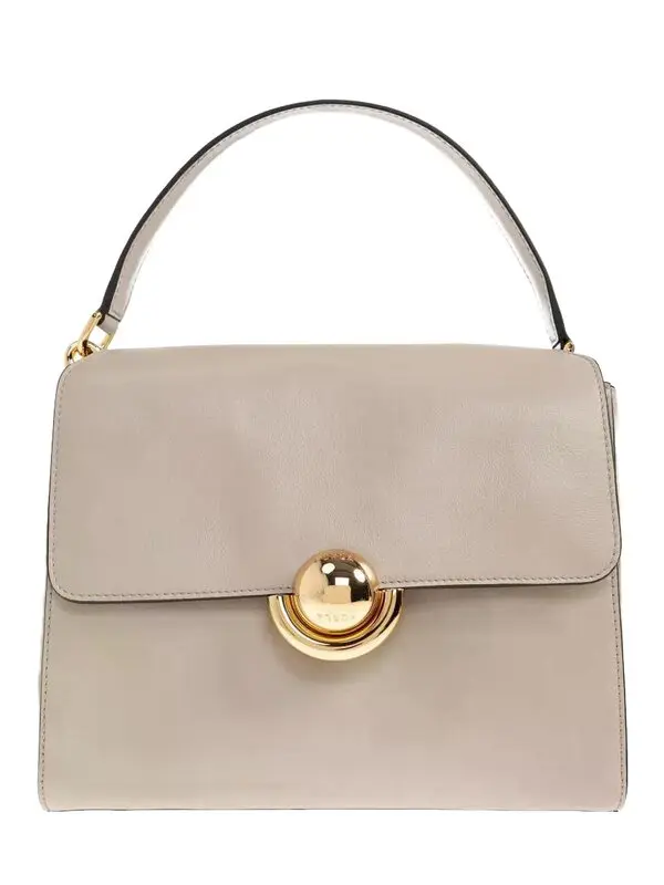 Furla Domus Round-hardware Tote Bag - Neutrals