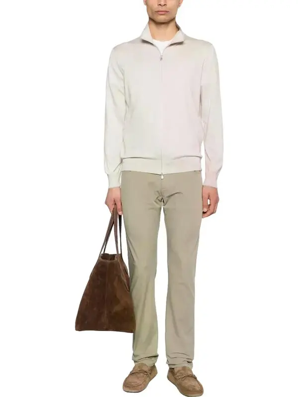 GRAN SASSO Zip Cardigan - Neutrals