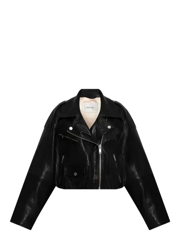 GESTUZ Diana Leather Jacket - Black