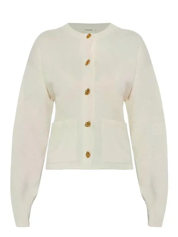 BY MALENE BIRGER Veronika Embellished Cardigan - Neutrals