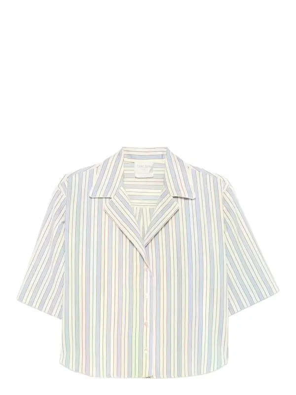 FORTE_FORTE Striped Shirt - Neutrals