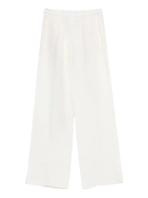 FORTE_FORTE Elasticated Trousers - White