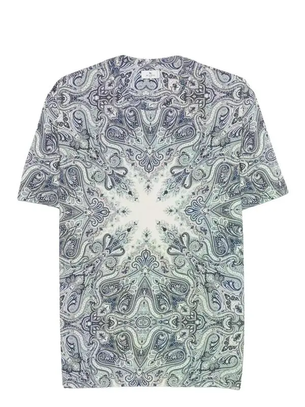 Etro Paisley-print T-shirt - Blue