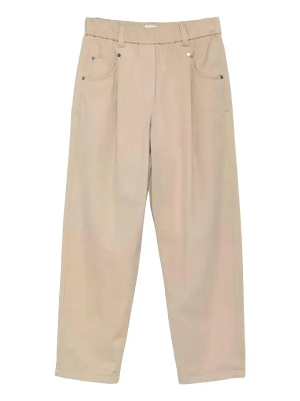 Brunello Cucinelli Elasticated-waist Trousers - Neutrals