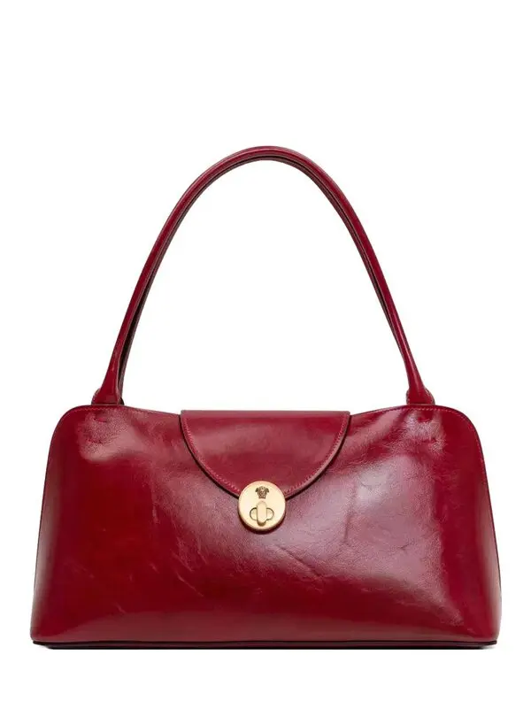 Versace Vivian Flap Medium Shoulder Bag - Red