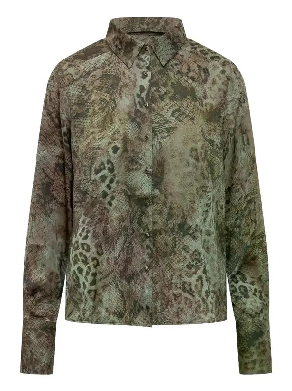 Ba&sh Cornelia Printed Shirt - Green