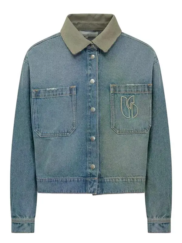 Ba&sh Vigilio Collar Pocket Jacket - Blue