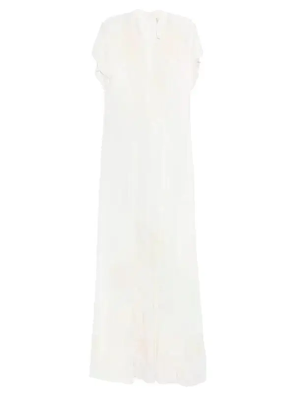 FORTE_FORTE Embroidered Maxi Dress - White