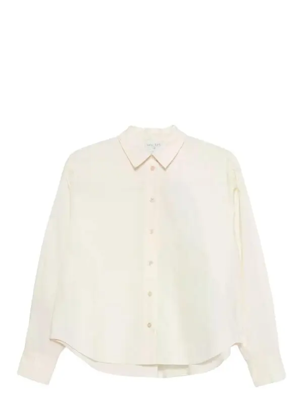 FORTE_FORTE Button-up Long-sleeve Shirt - Neutrals