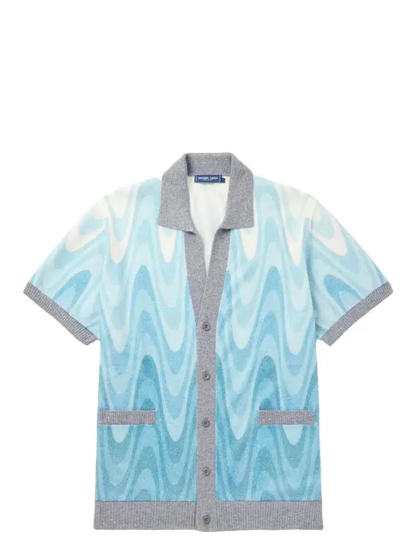 Frescobol Carioca Romero Printed Cardigan - Blue