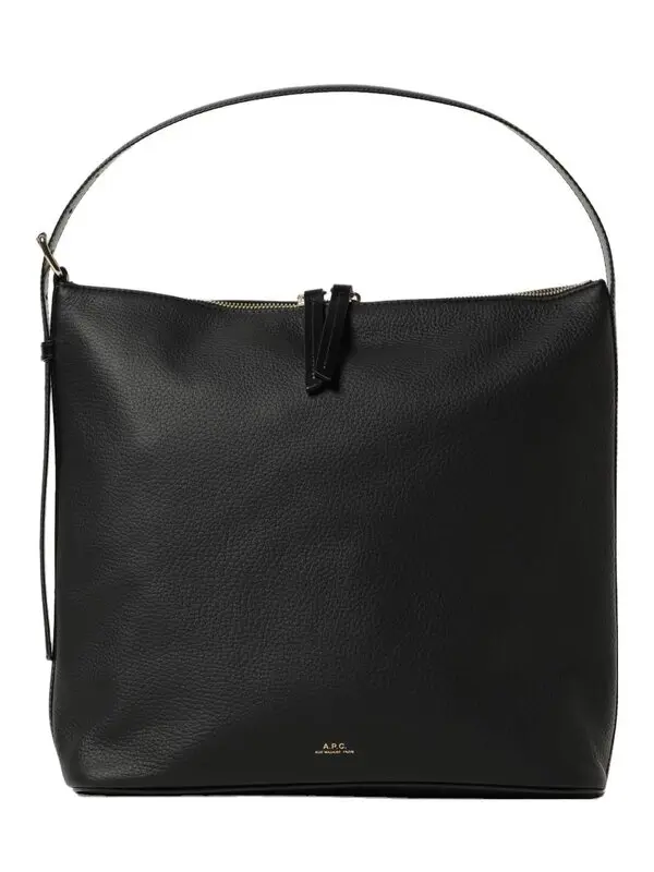 A.p.c. Leather Shoulder Bag - Black
