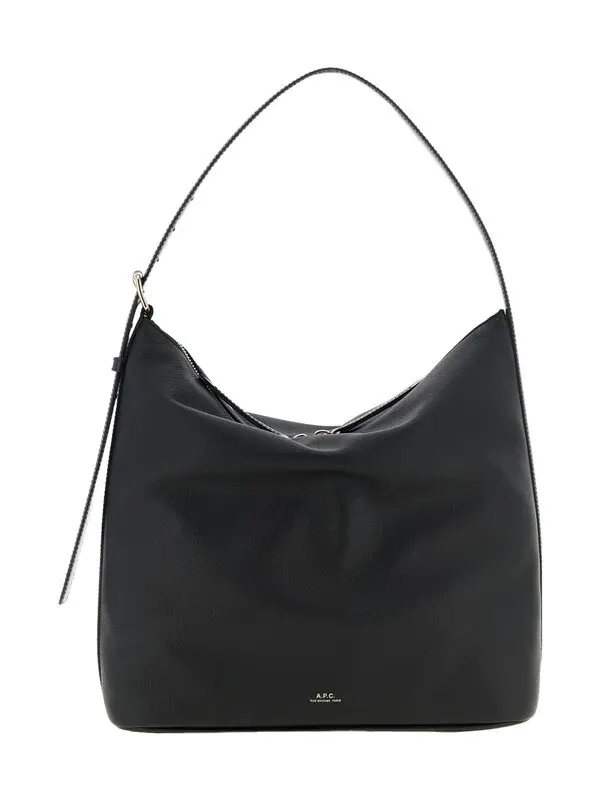 A.p.c. Leather Shoulder Bag - Black