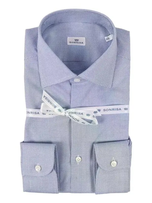 SONRISA Textured Shirt - Blue