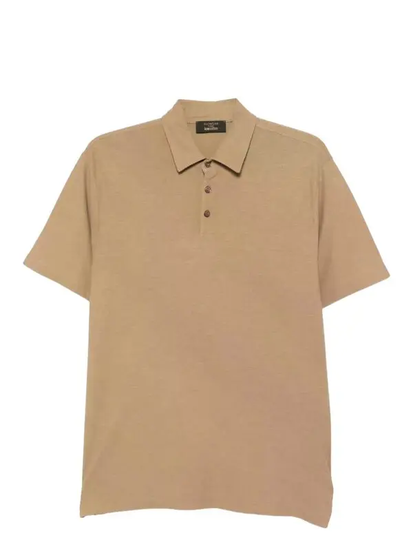 ZANONE Buttoned Polo Shirt - Neutrals
