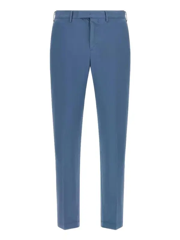 PT TORINO Tailored Trousers With Zip Fastening - Blue