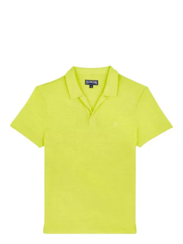 Vilebrequin Embroidered-logo Short-sleeves Polo Shirt - Yellow