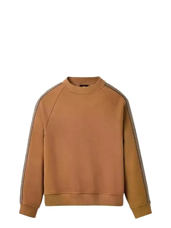 UGG Crew-neck Sweatshirt With Trim Detail - Brown