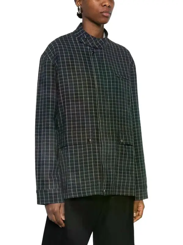 WALES BONNER Vision Field Collared Jacket - Blue