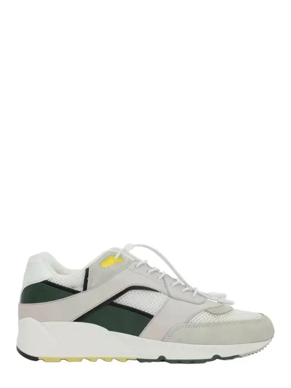 Saint Laurent Panelled Lace-up Sneakers - Neutrals