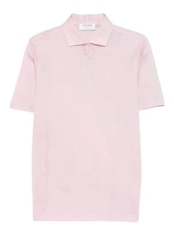 GRAN SASSO Half-button Polo Shirt - Pink