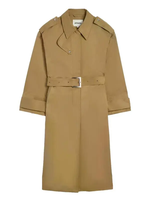 Apparis Belted Trench Coat - Neutrals