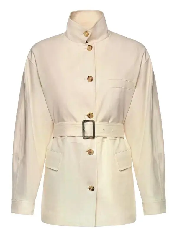 Loro Piana Lismore Belted Jacket - Neutrals