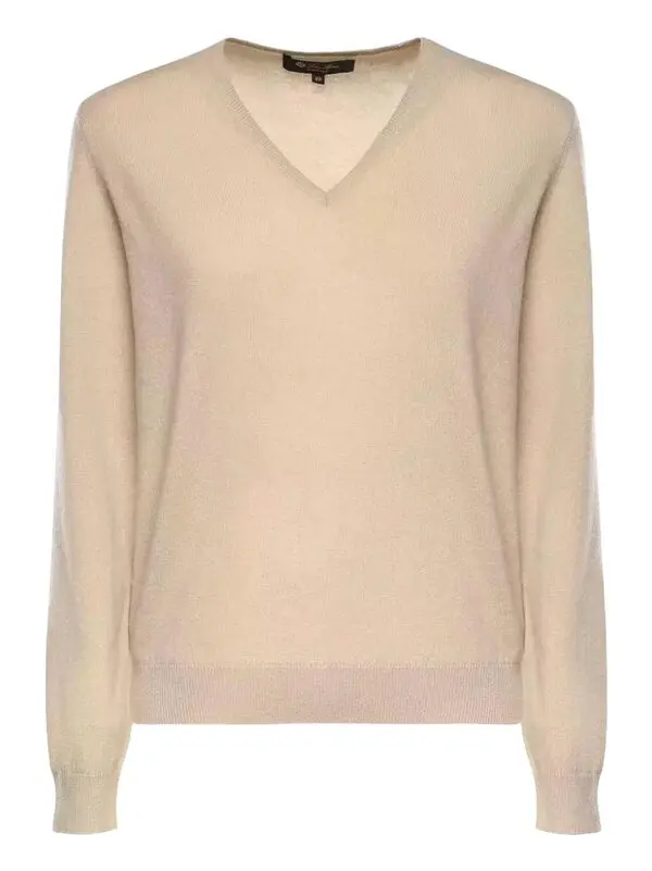 Loro Piana Sergio V-neck Sweater - Neutrals