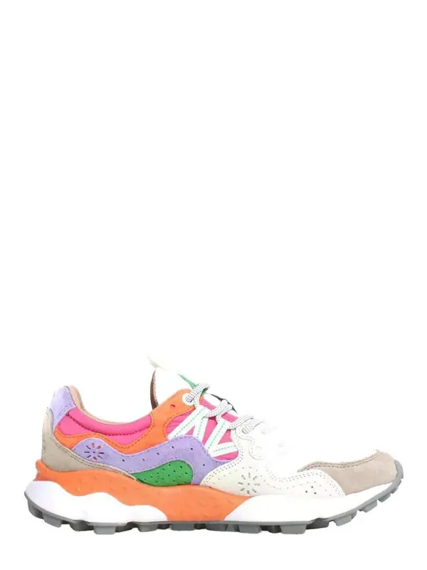 FLOWER MOUNTAIN Nubuck Leather Sneakers - Neutrals