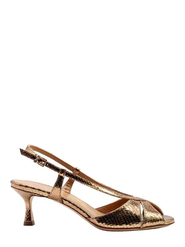 SERGIO LEVANTESI Cut-out Sandals - Gold