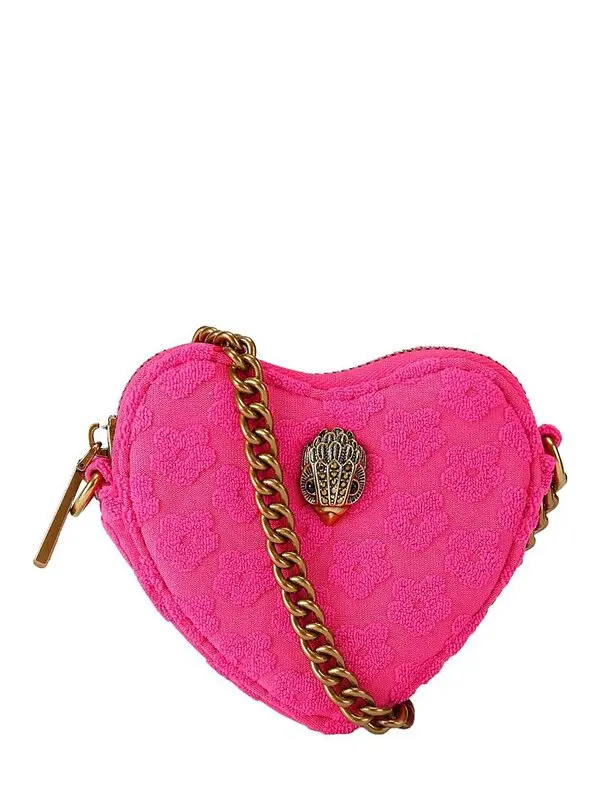 Kurt Geiger Heart Micro Crossbody - Bright Pink