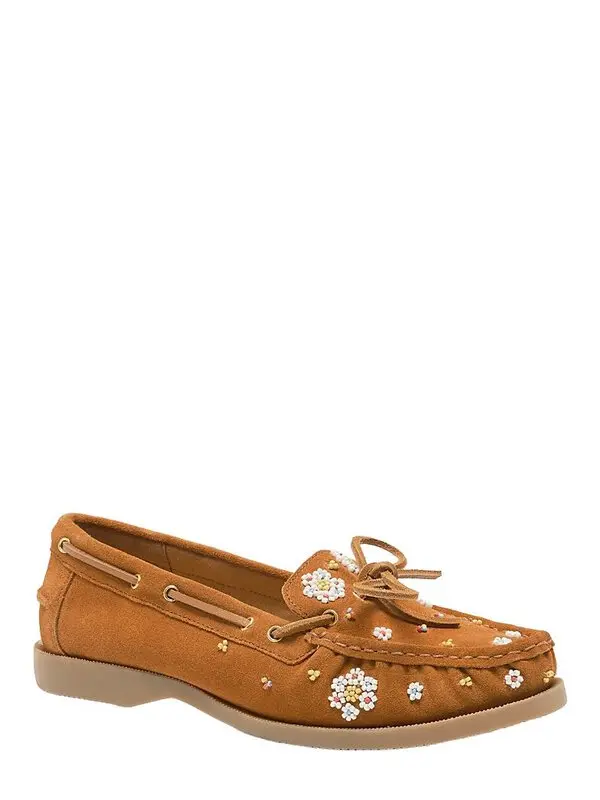 Free People Sandy Seed Boat Shoes - Vachetta Voyage Suede
