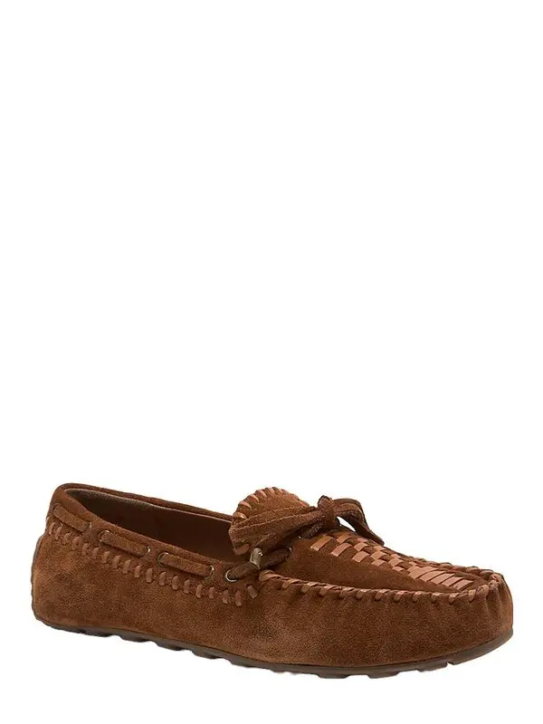 Free People Misty Suede Moccasins - Cognac Suede