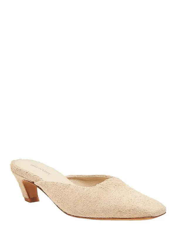 Free People Avenue Mules - Sand Hairy Suede