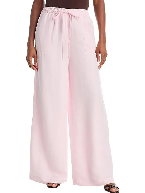 French Connection Cooper Wide Leg Pants - Pink Icing