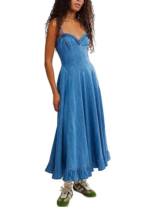 Free People Another Season Midi Dress - Boardwalk