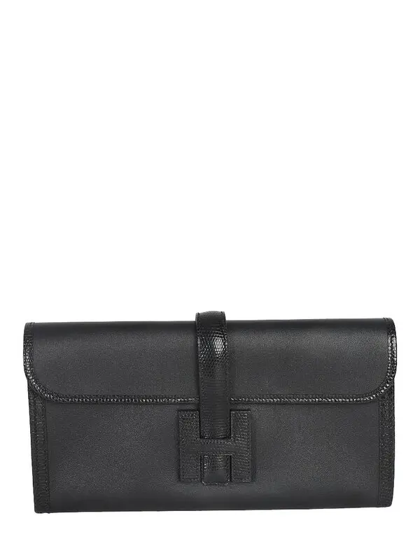 Hermès Jige Elan Touch 29 Leather Handbag - Black