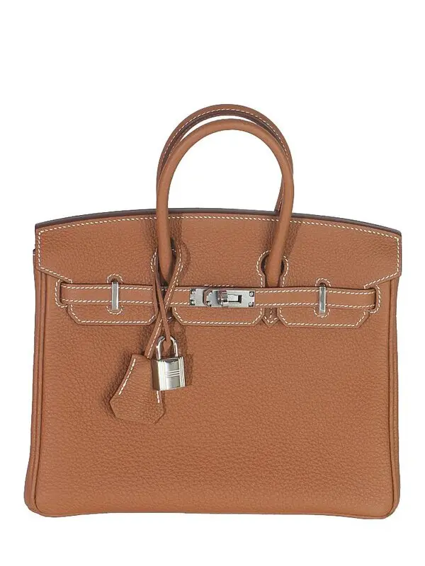 Hermès Birkin 25 Leather Handbag - Beige
