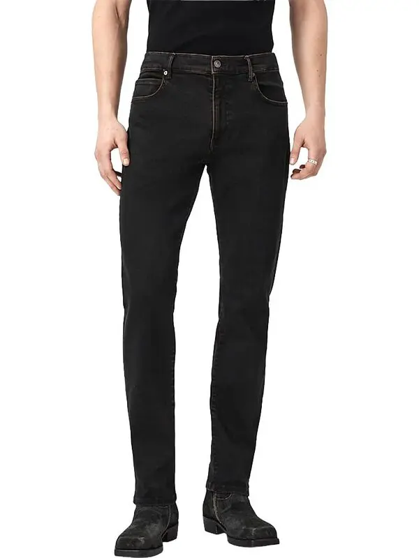 ALLSAINTS Sid Skinny Fit Ultra Jeans - Overdyed Brown