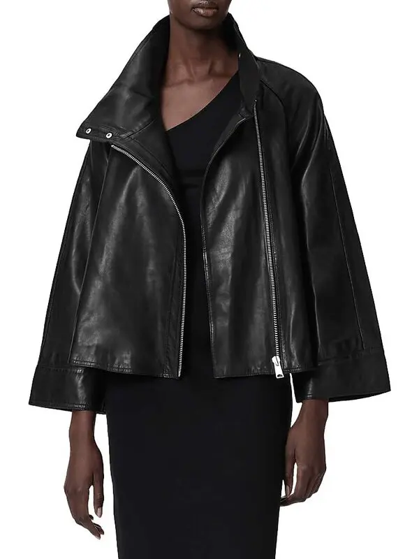 ALLSAINTS Rhodes Leather Jacket - Black