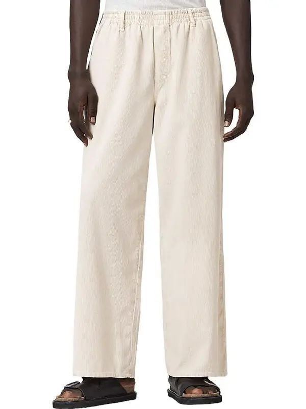 ALLSAINTS Sabbath Cord Trousers - Pebble White