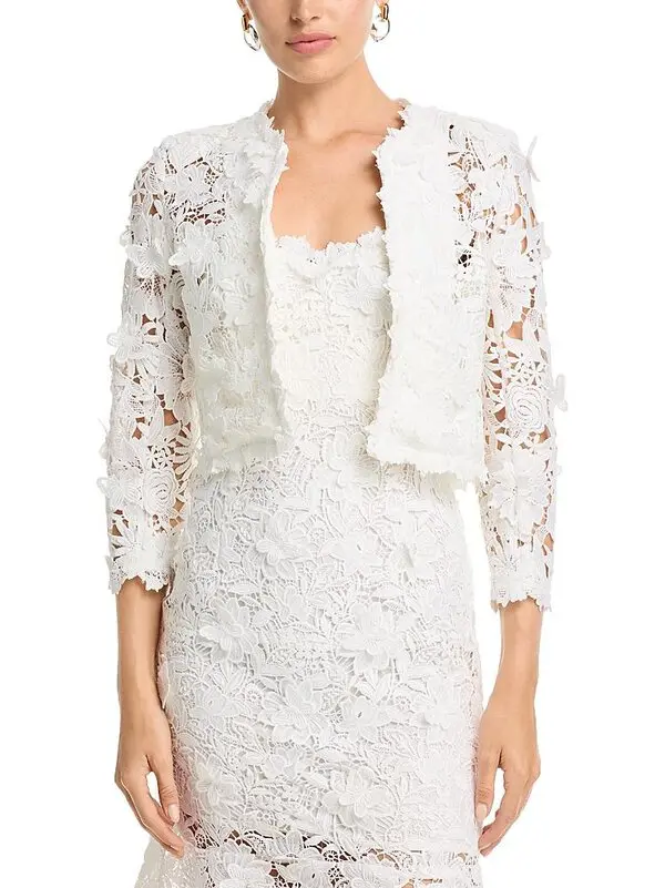 Generation Love Myra 3d Butterfly Lace Jacket - White
